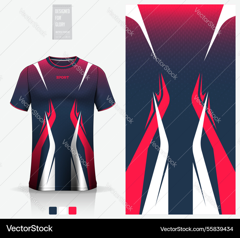 Fabric textile pattern design for football jersey Vector Image
