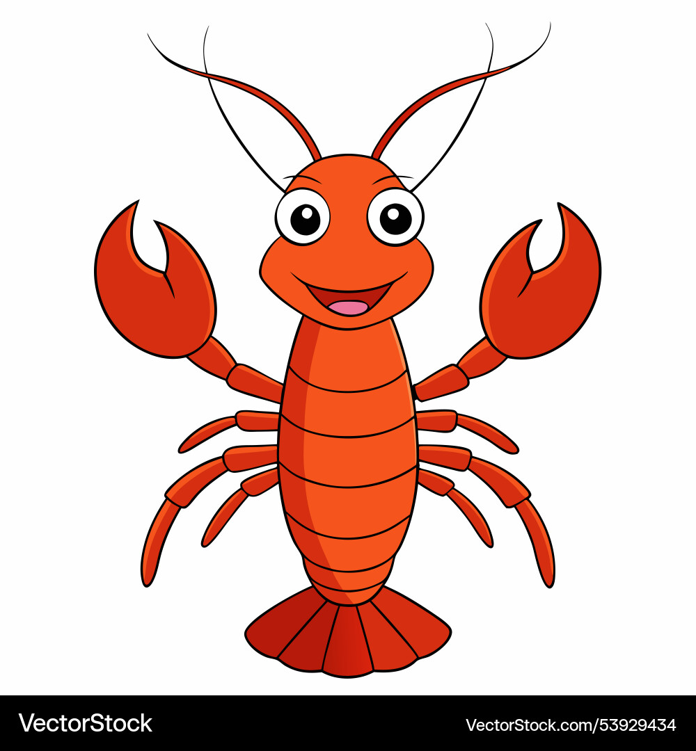 Invertebrates flat art isolated on white Vector Image