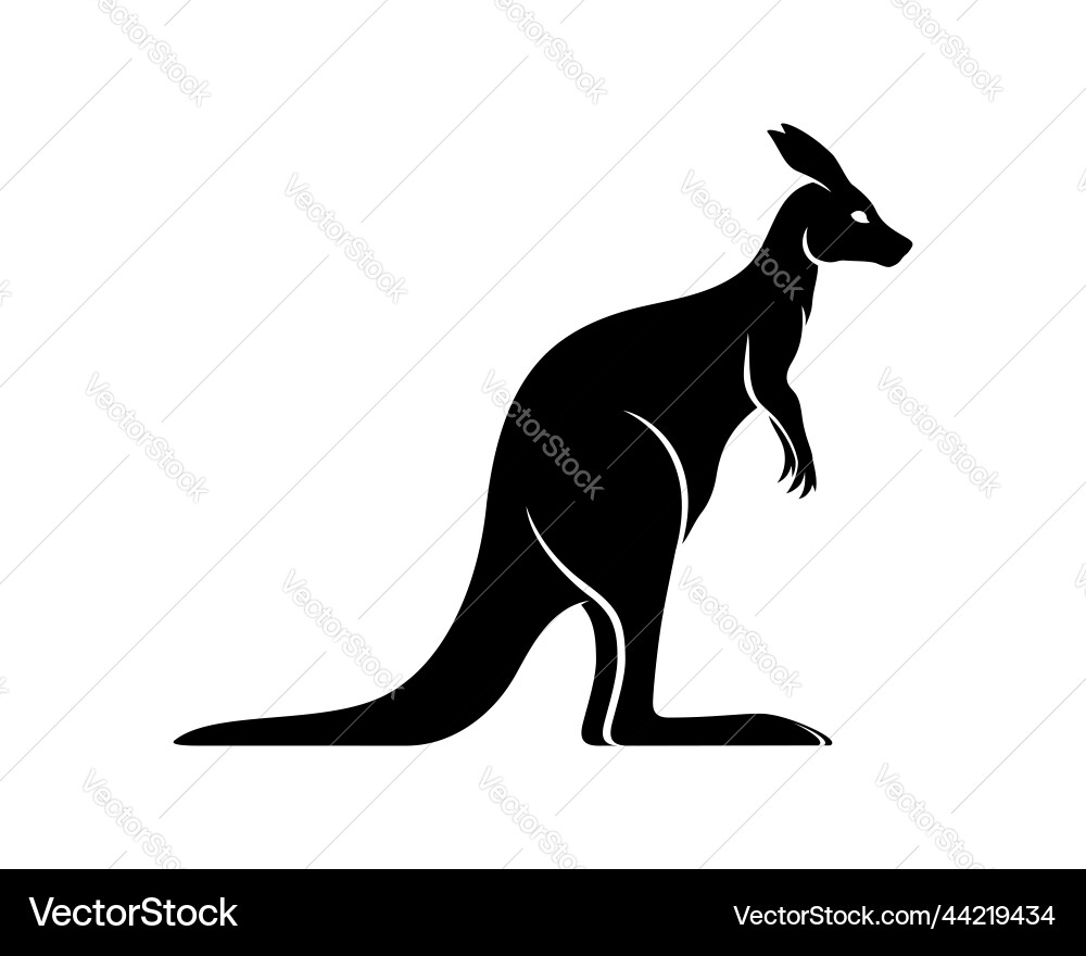 Isolated Kangaroo Icon Royalty Free Vector Image