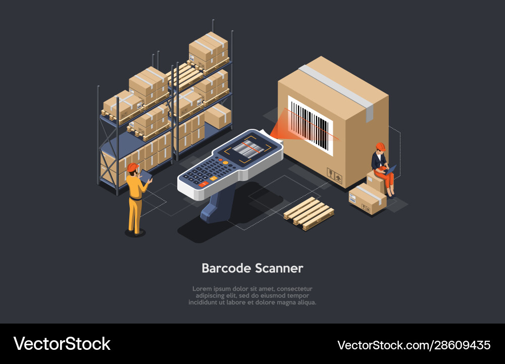 Barcode Scanner Parcel Vector Images (over 420)