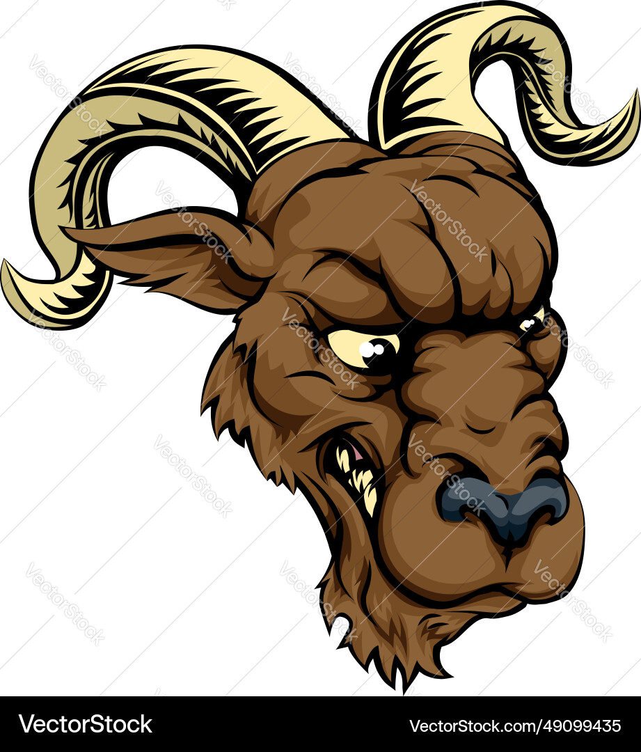 Ram character Royalty Free Vector Image - VectorStock