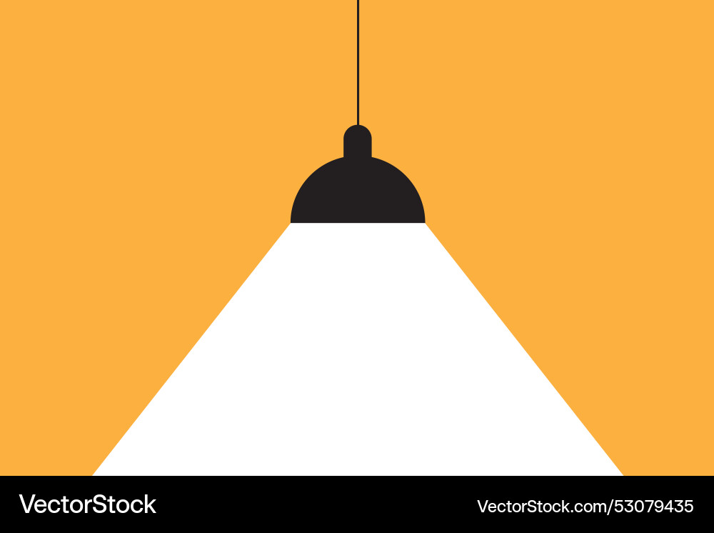 Spotlight banner yellow background business Vector Image