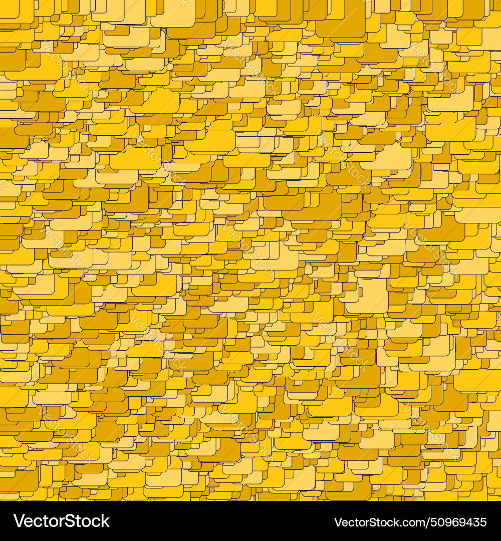 Square gold abstract background with golden scale Vector Image
