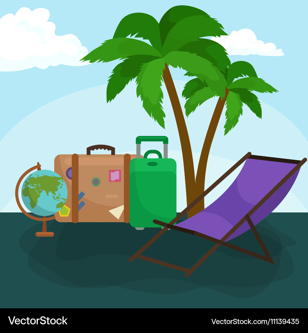 Travel concept tourism Royalty Free Vector Image