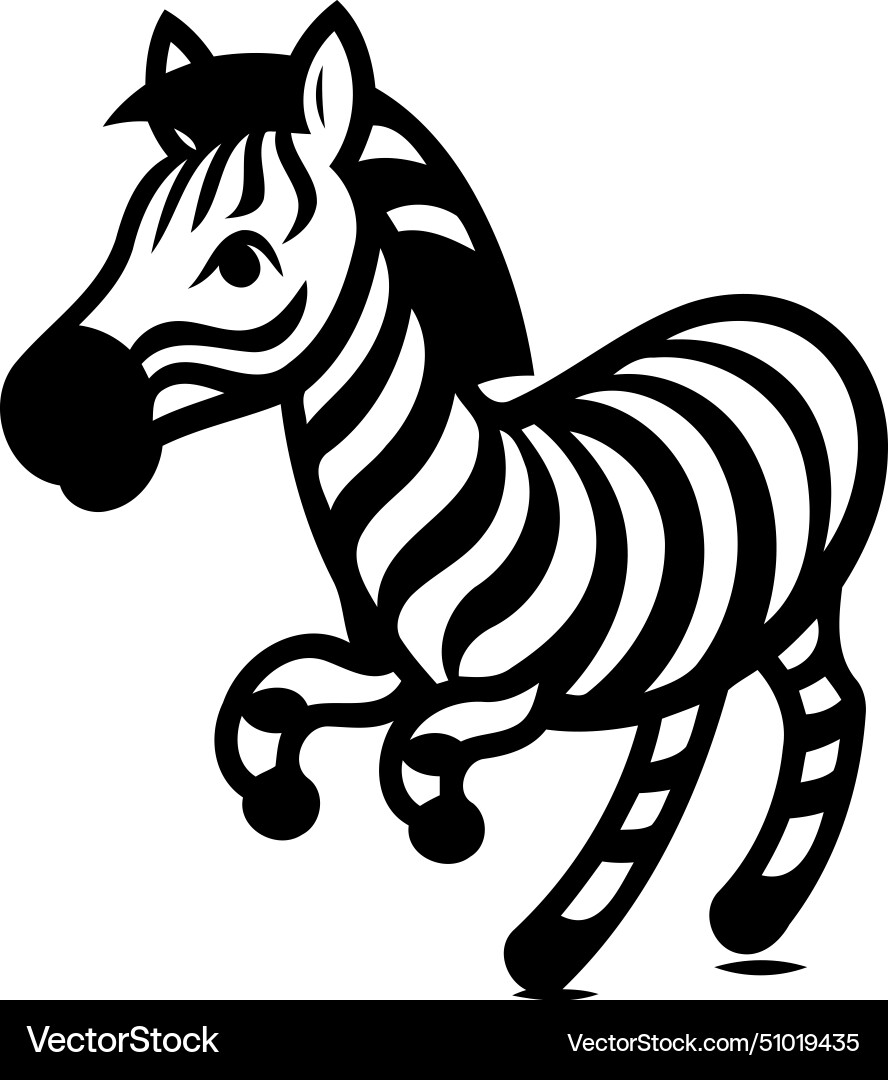 Zebra logo Royalty Free Vector Image - VectorStock