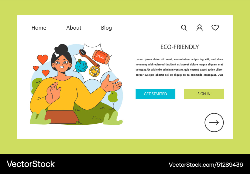 Conscious or ethical living sustainable Royalty Free Vector