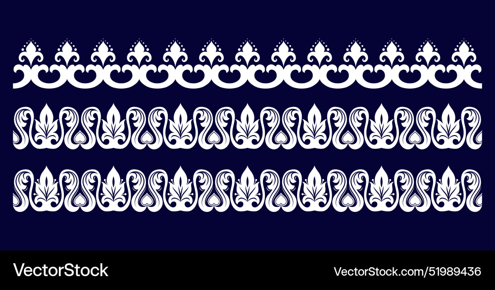 Embroidery flower pattern Royalty Free Vector Image
