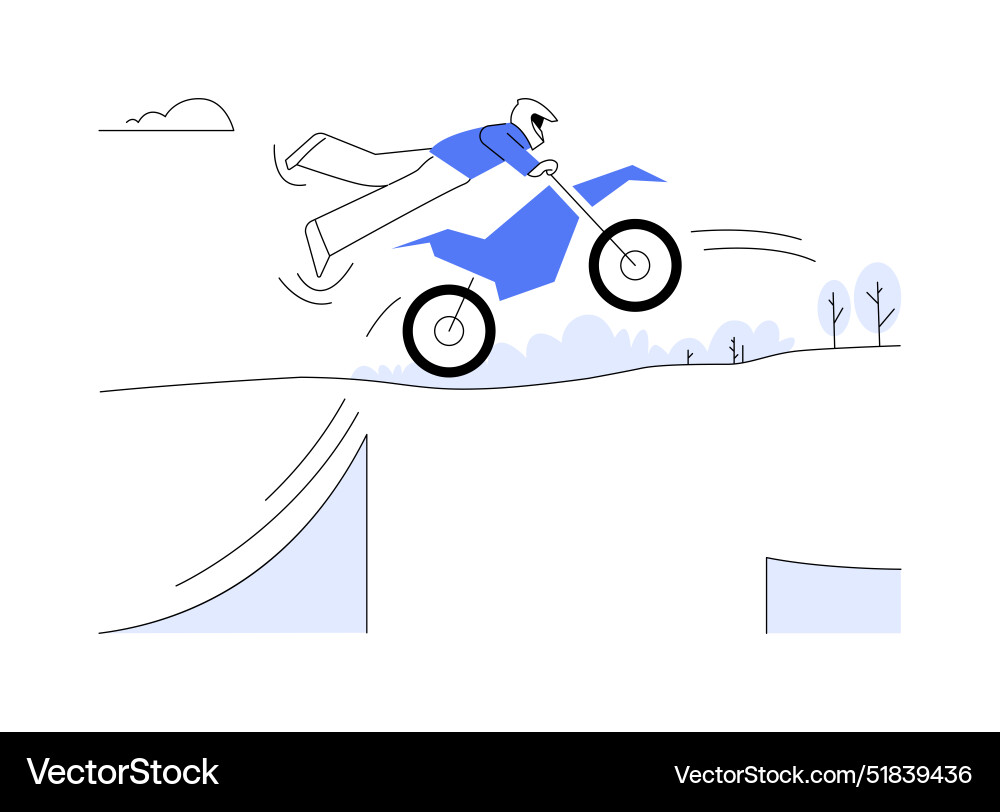 Freestyle motorcross abstract concept Royalty Free Vector