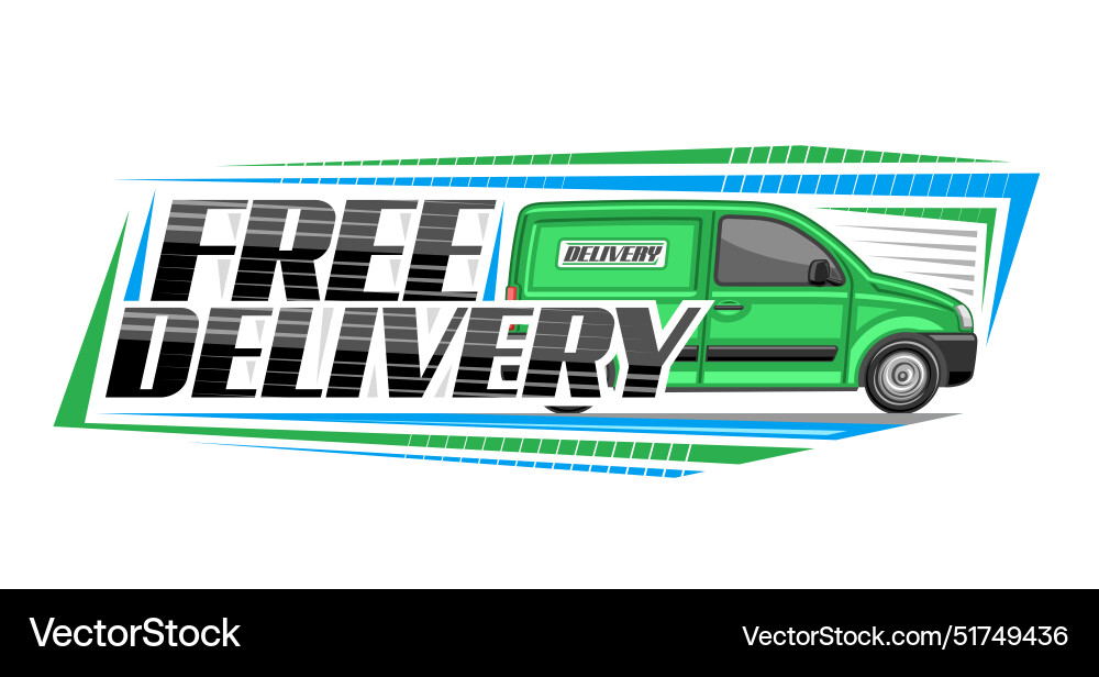Logo for free delivery Royalty Free Vector Image