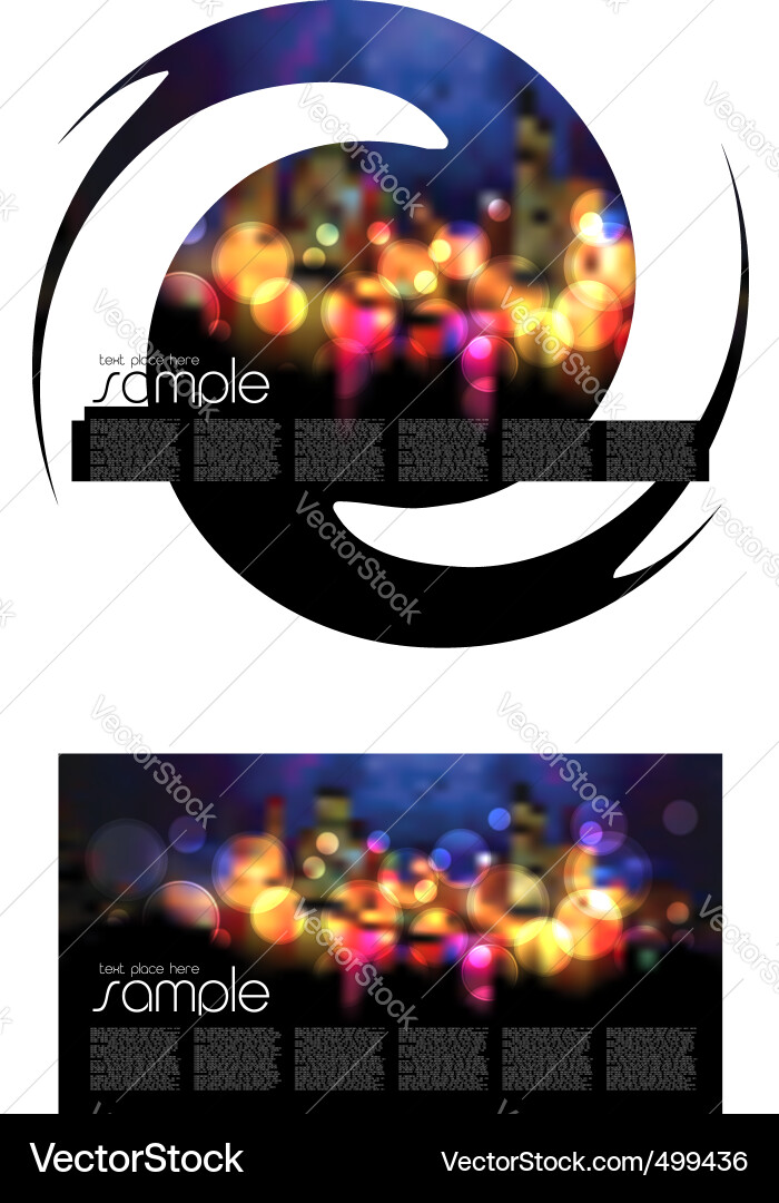 Magazine layout template Royalty Free Vector Image