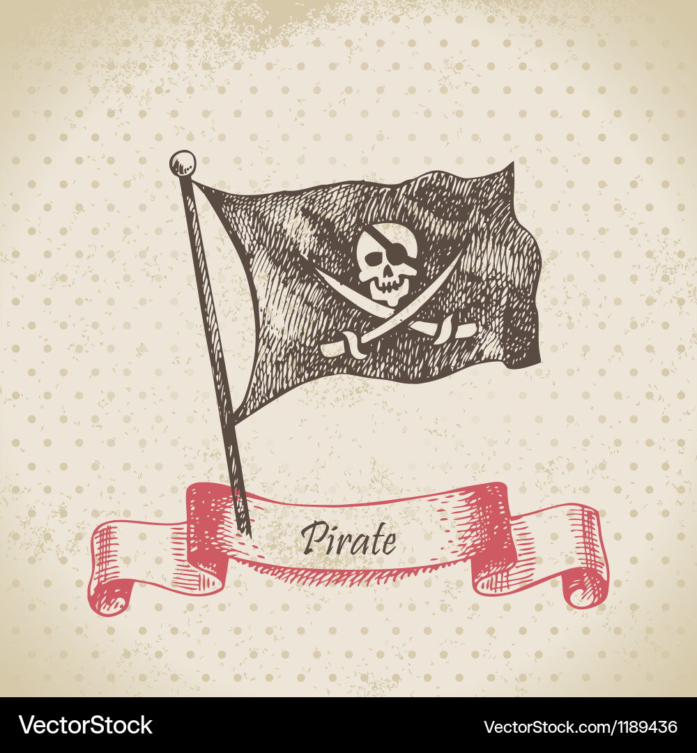 Pirate banner Royalty Free Vector Image - VectorStock