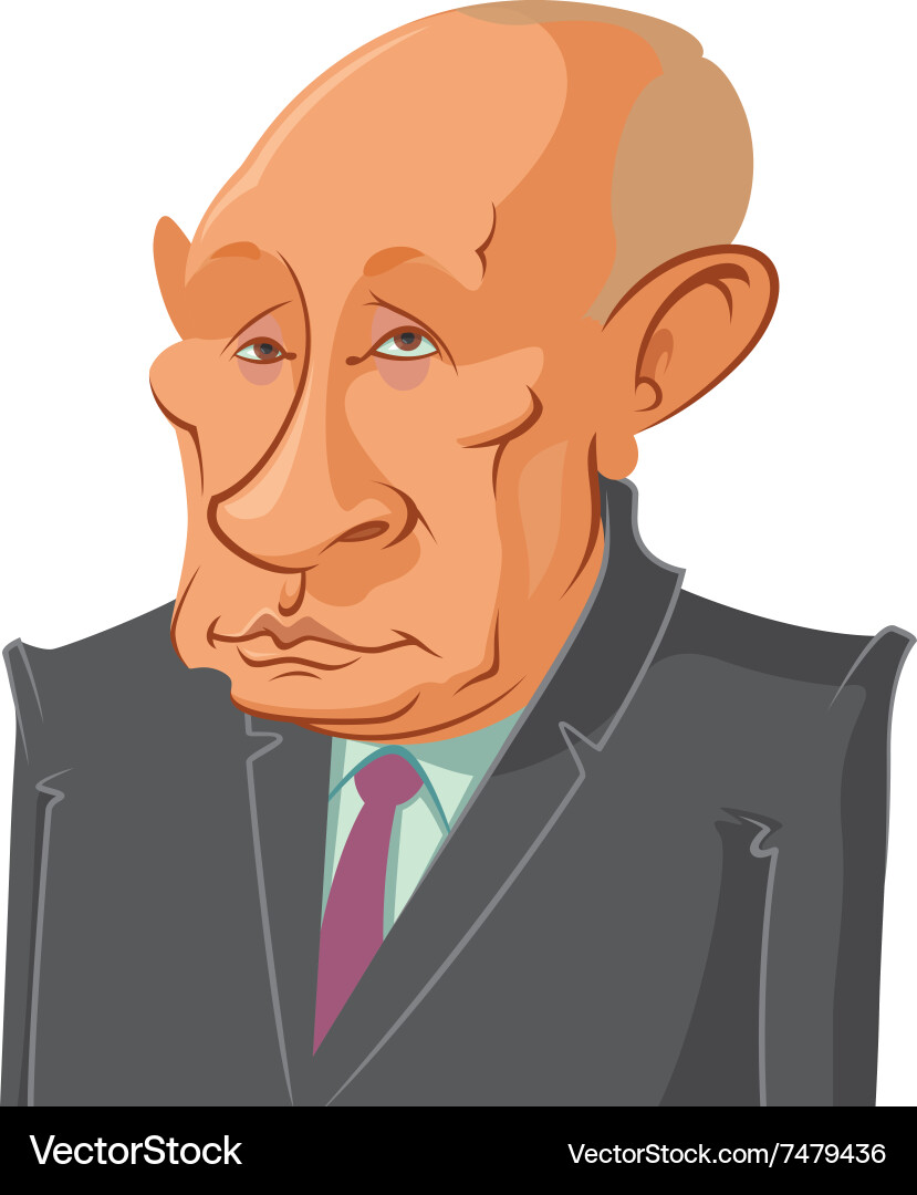 President vladimir putin Royalty Free Vector Image