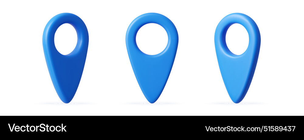 3d mark location locate pin gps map Royalty Free Vector