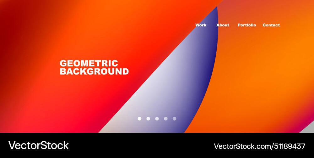 A geometric background with red blue and white Vector Image