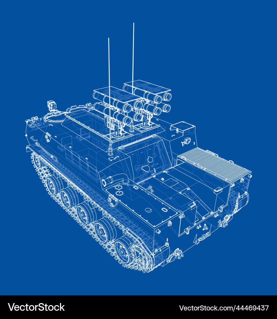 Anti-tank armored car Royalty Free Vector Image