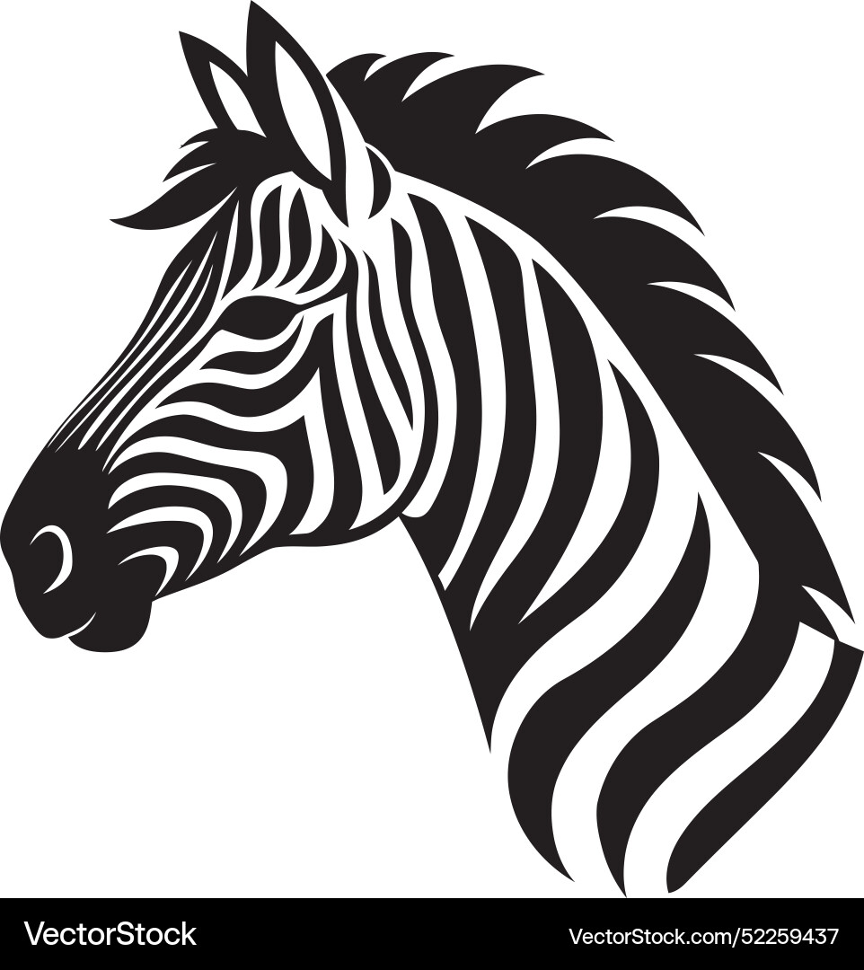 Dynamic stripes unleashed zebra black serenade Vector Image