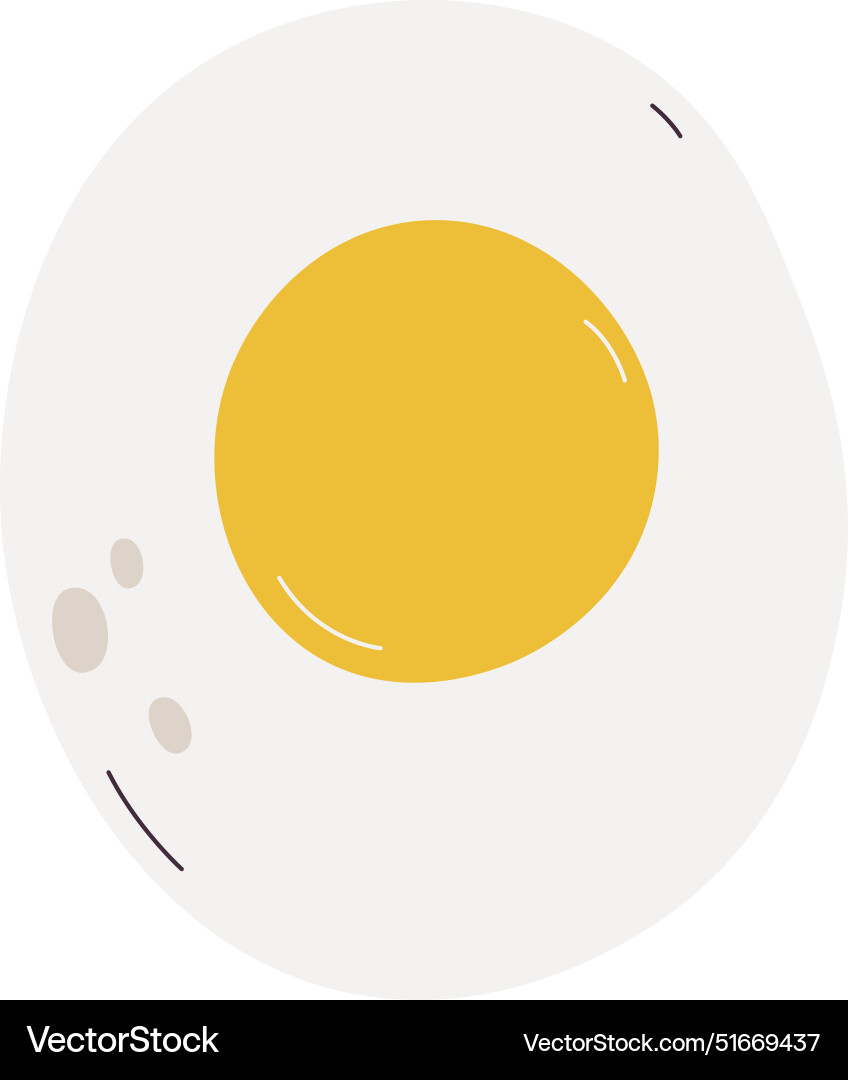 Fried egg food Royalty Free Vector Image - VectorStock