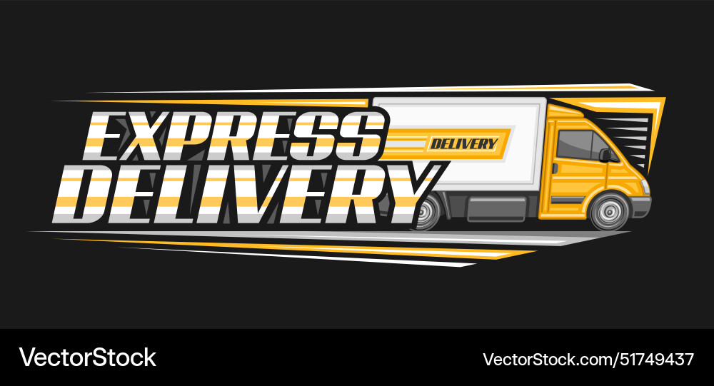 Logo for express delivery Royalty Free Vector Image