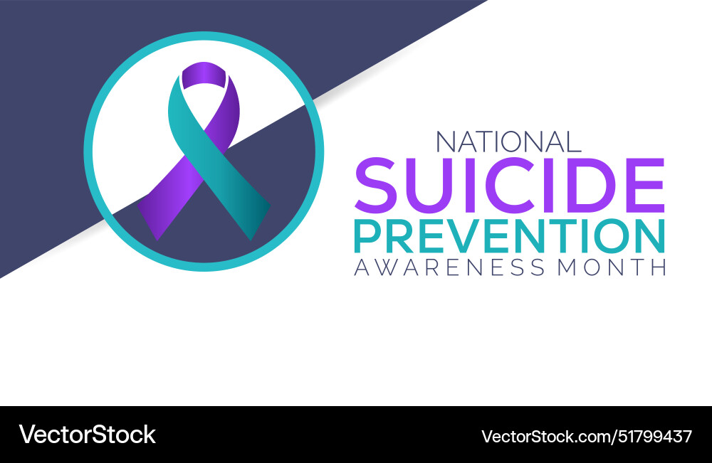 National suicide prevention month Royalty Free Vector Image