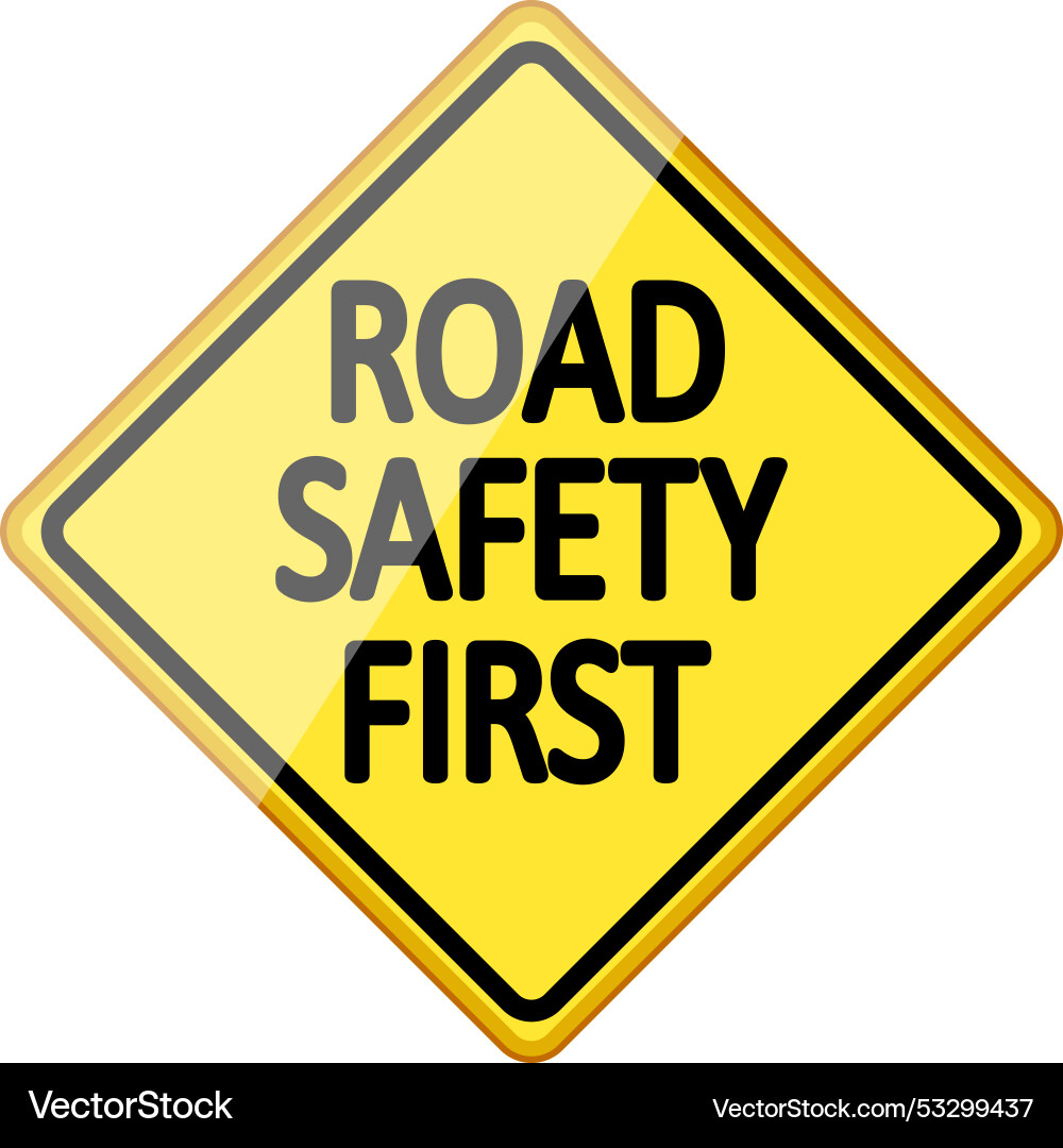 Speed road sign cartoon Royalty Free Vector Image