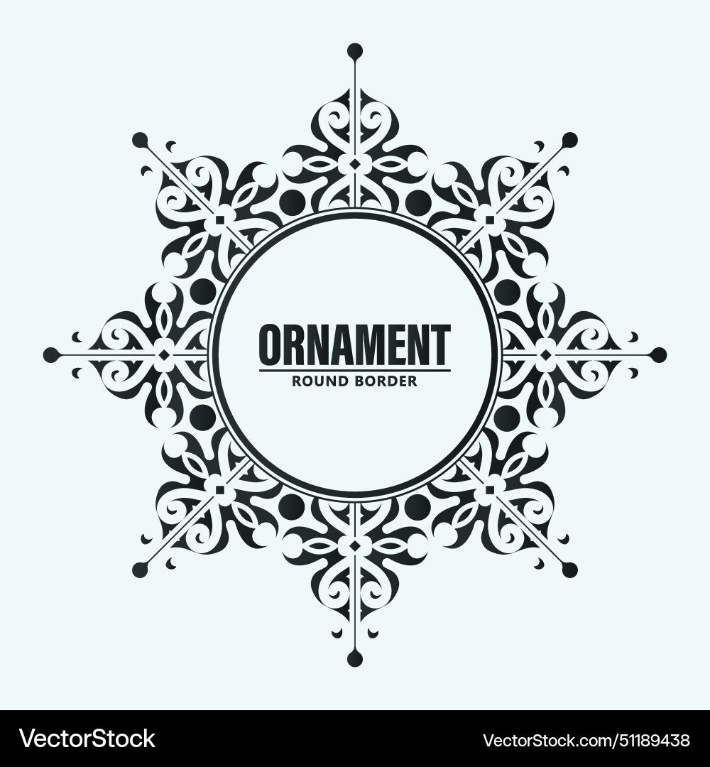 Decorative ornament frame background Royalty Free Vector
