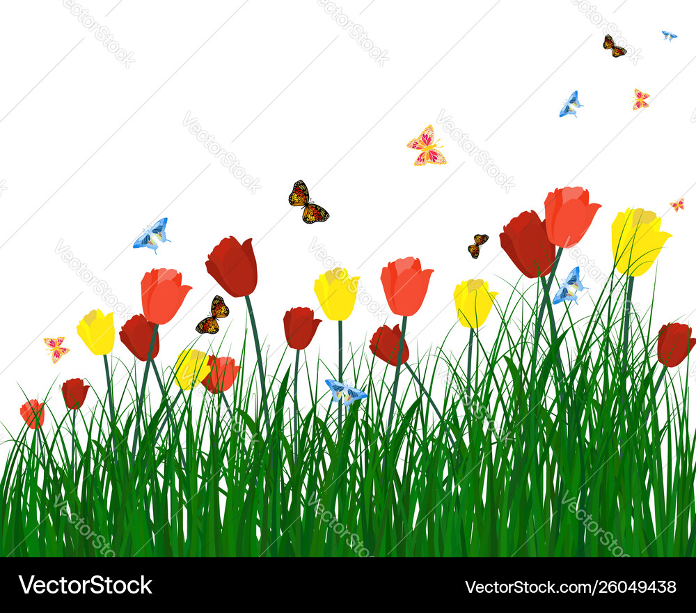 Sun meadow Royalty Free Vector Image - VectorStock