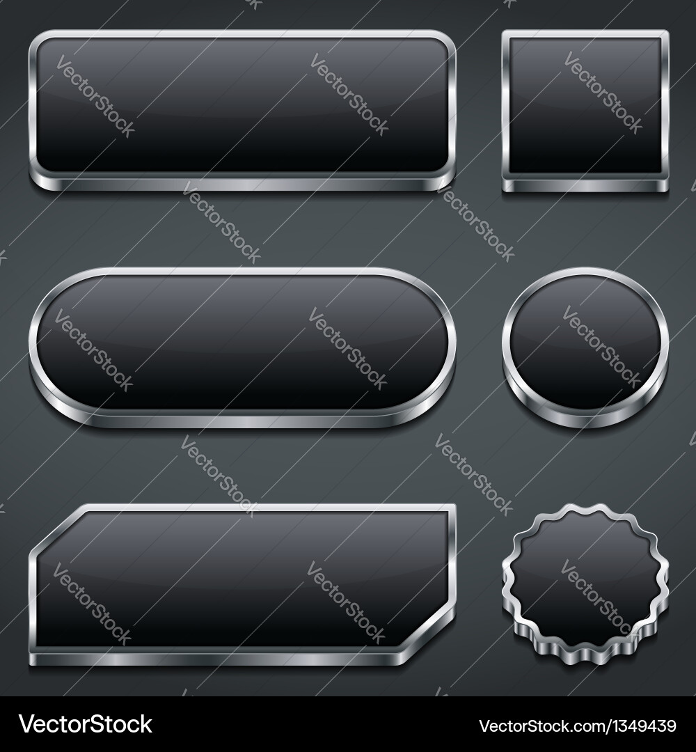 Buttons templates Royalty Free Vector Image - VectorStock