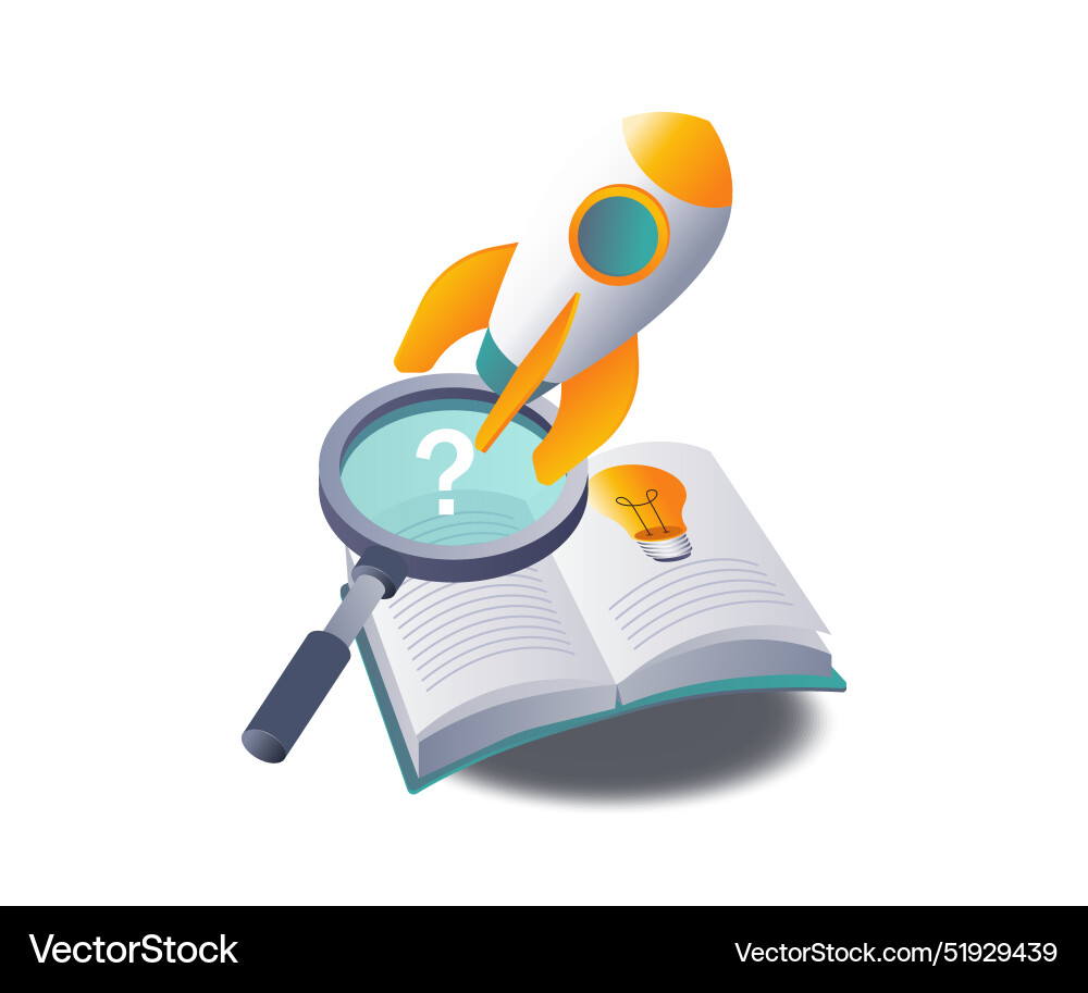 Exploring technology startup ideas innovation Vector Image