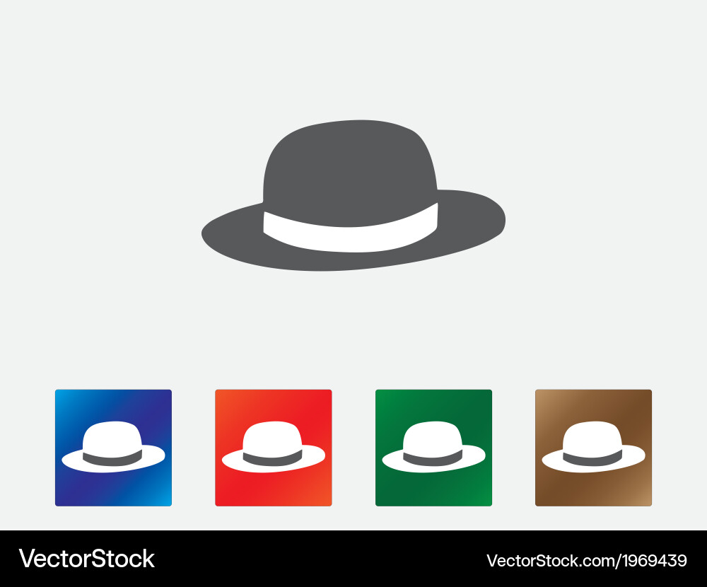 Hat icons Royalty Free Vector Image - VectorStock