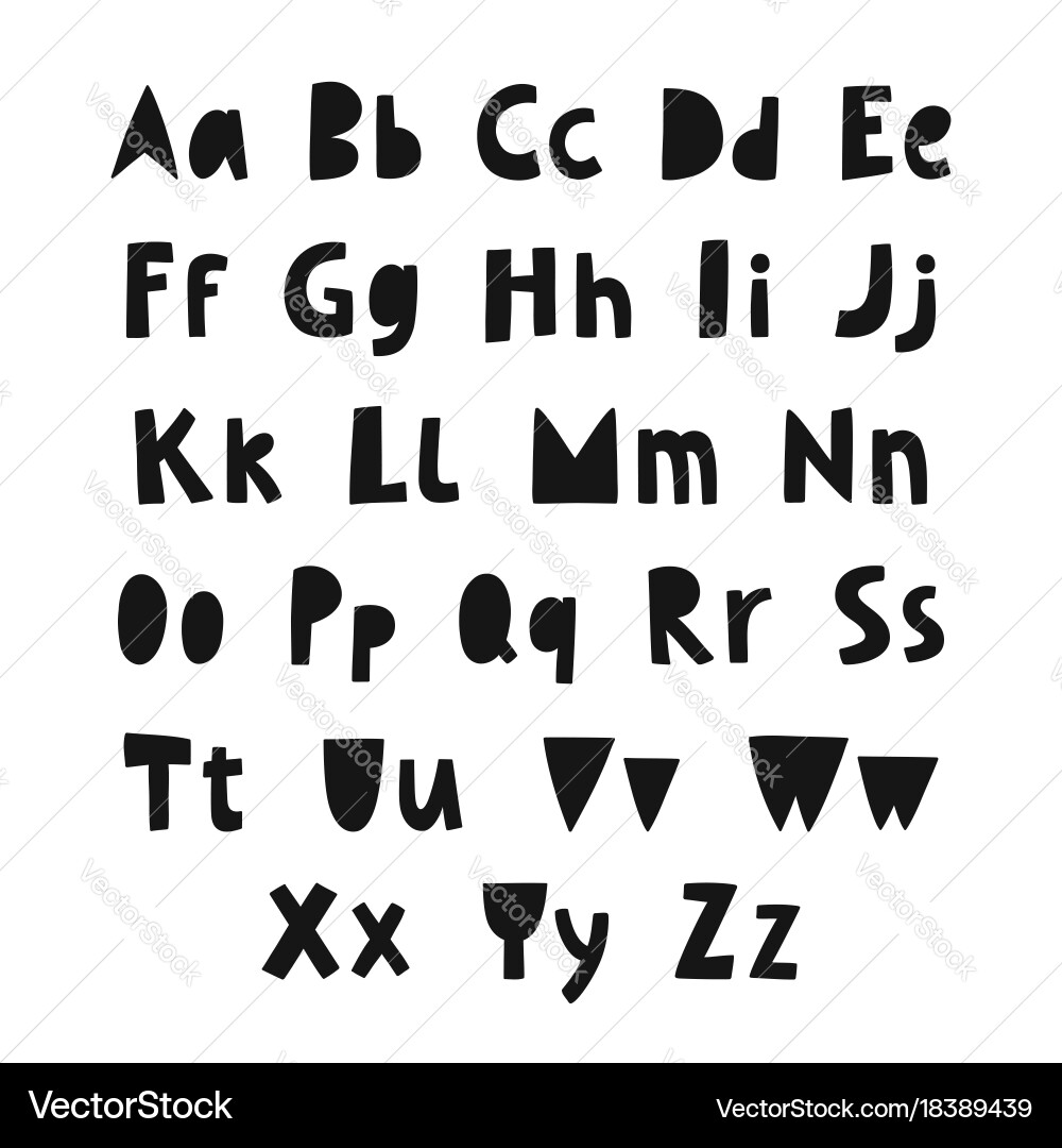 Love letter alphabet Royalty Free Vector Image