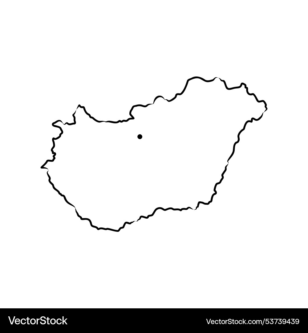 Map of hungary concept Royalty Free Vector Image