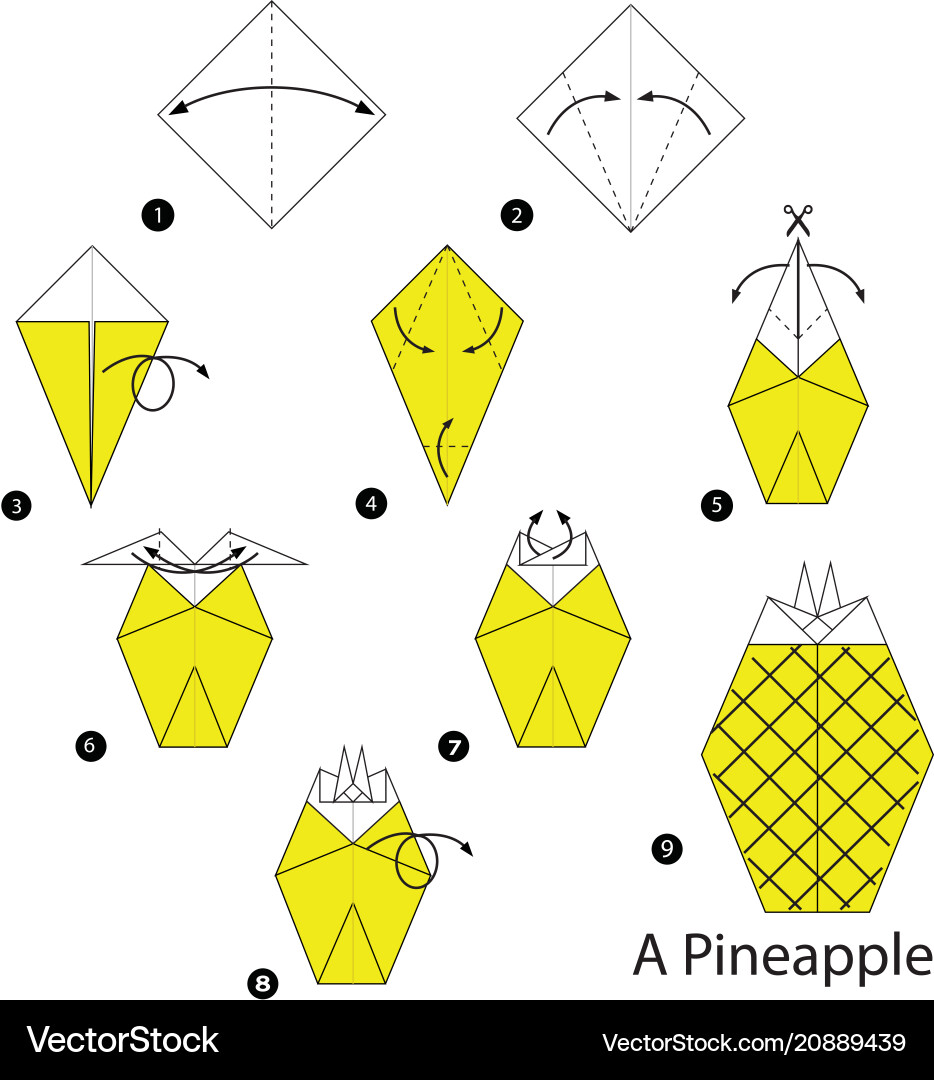 Origami Pineapple How To Make Tissue Paper Pineapple Pouf & Flamingo