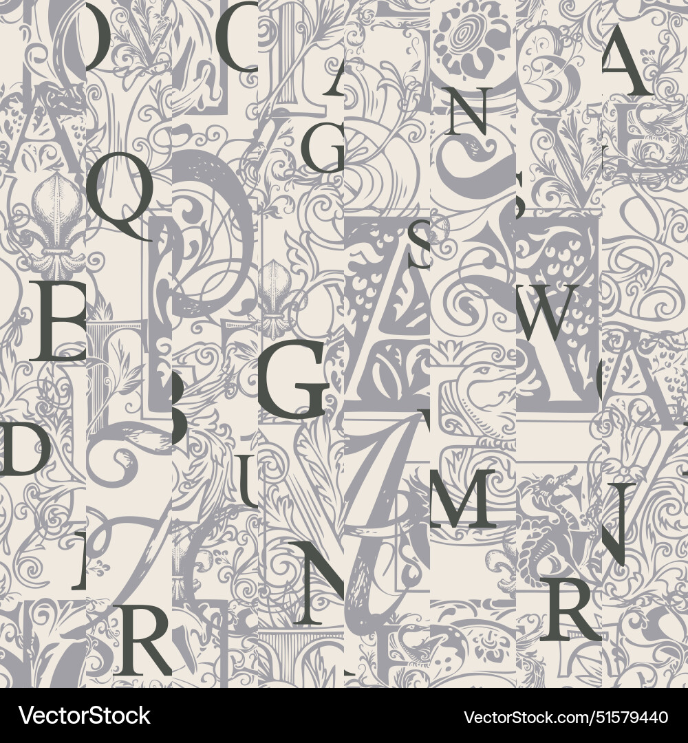 Elegant Capital Letter Background Royalty Free Vector Image