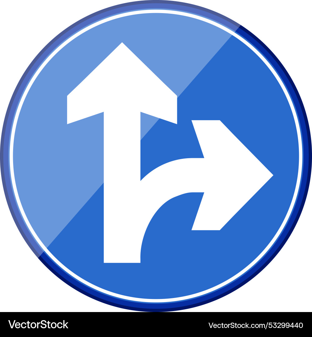 Highway road sign cartoon Royalty Free Vector Image