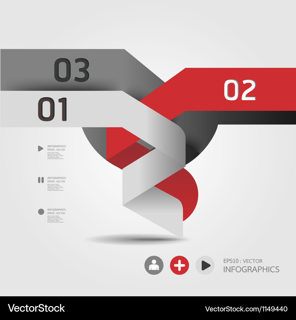 Modern design template used for number banner Vector Image