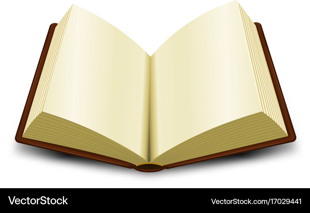 Cartoon Open Book Royalty Free Vector Image - VectorStock
