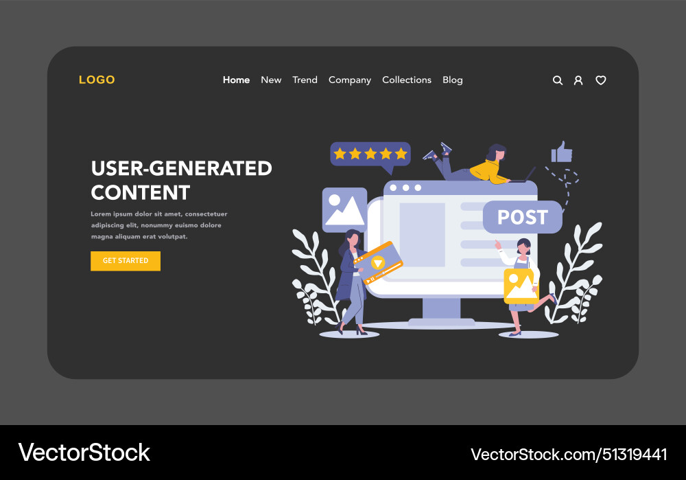 Customer interaction in marketing concept flat Vector Image