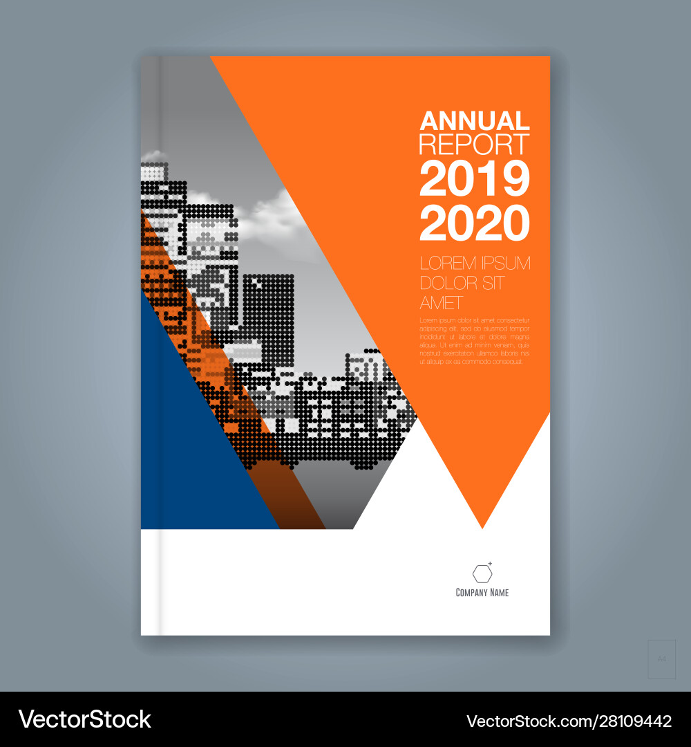 Cover annual report 1403 Royalty Free Vector Image