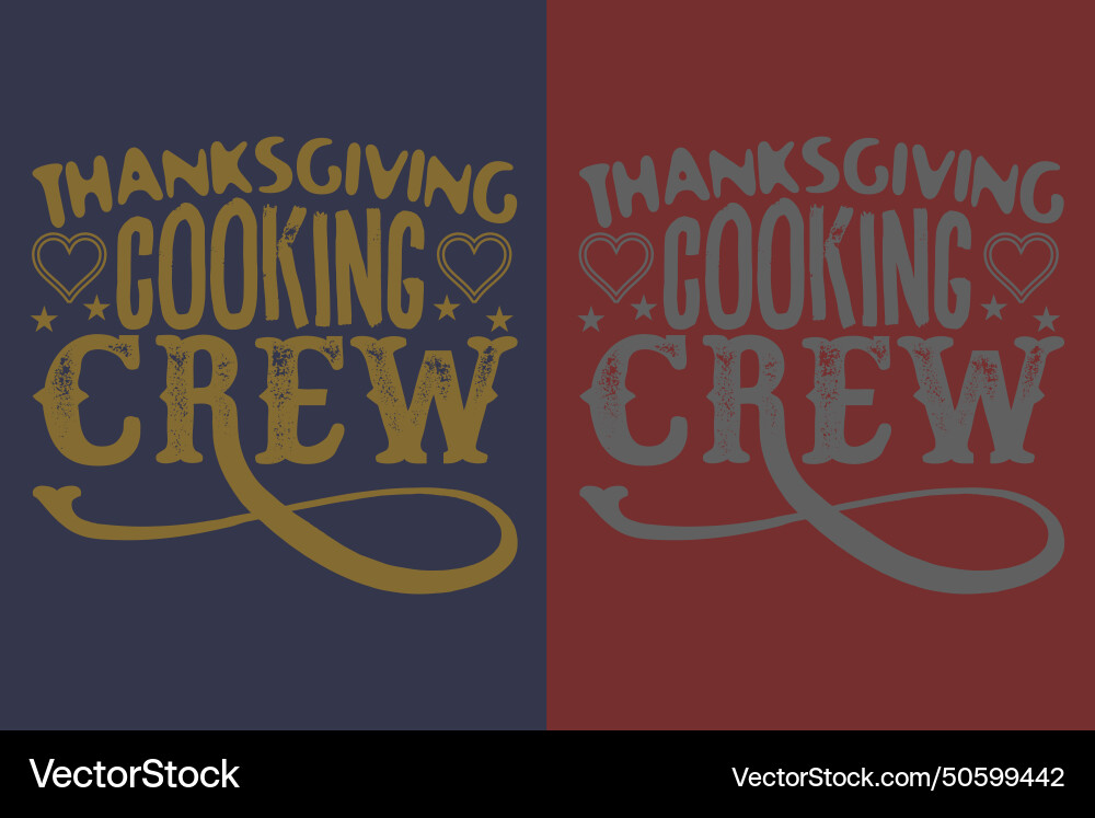 Thanksgiving cooking crew Royalty Free Vector Image