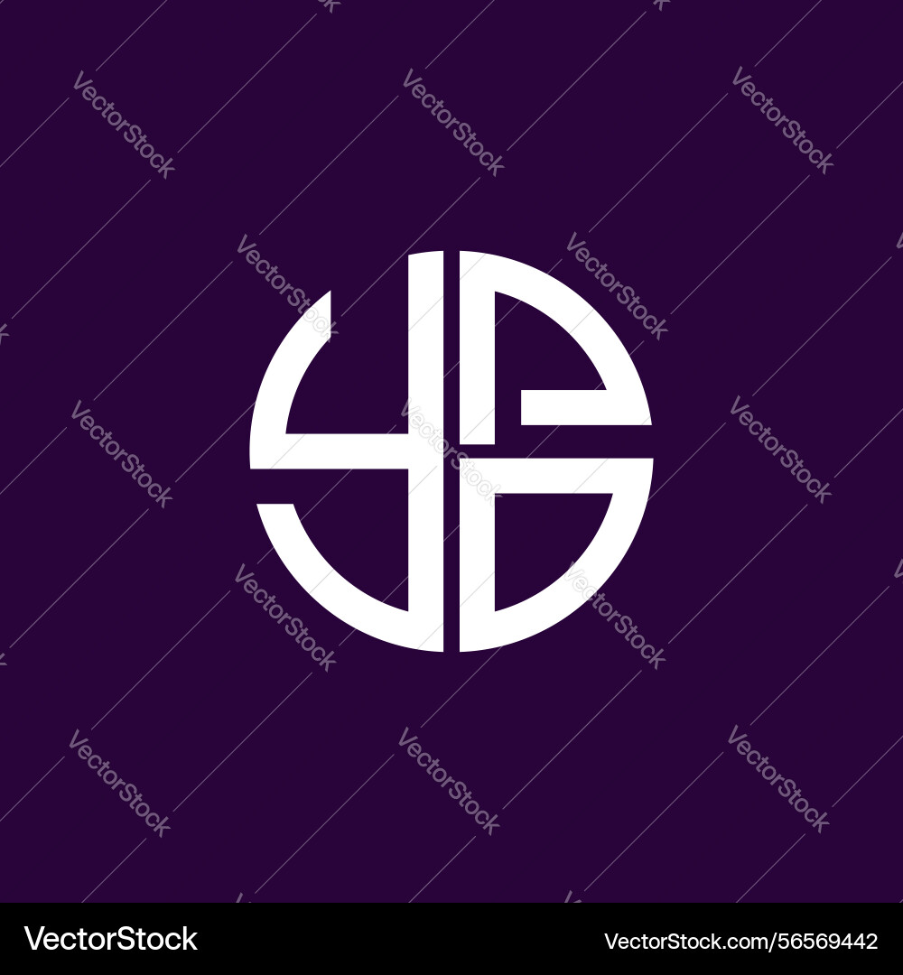 Ypo logo icon monogram letter Royalty Free Vector Image