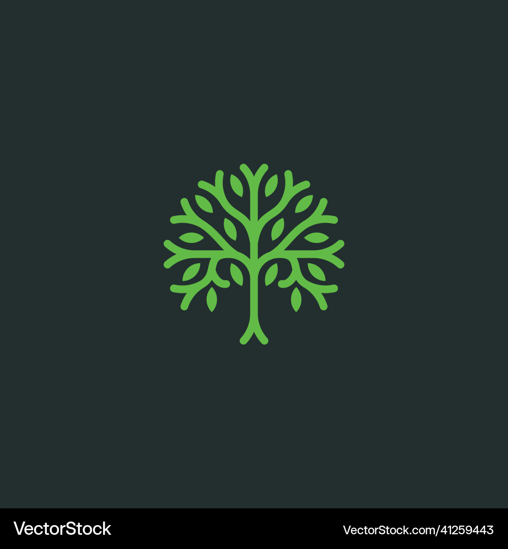 Abstract tree logo Royalty Free Vector Image - VectorStock