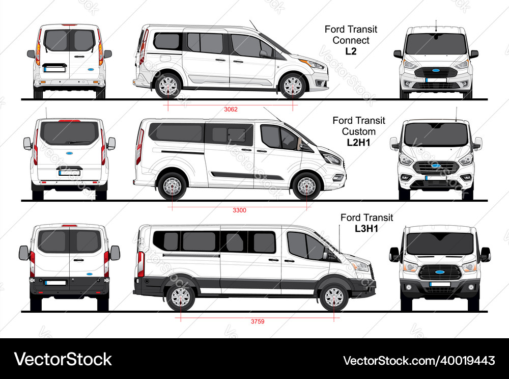 Ford Transit Passenger Van Template Wraps Vector Images (39)