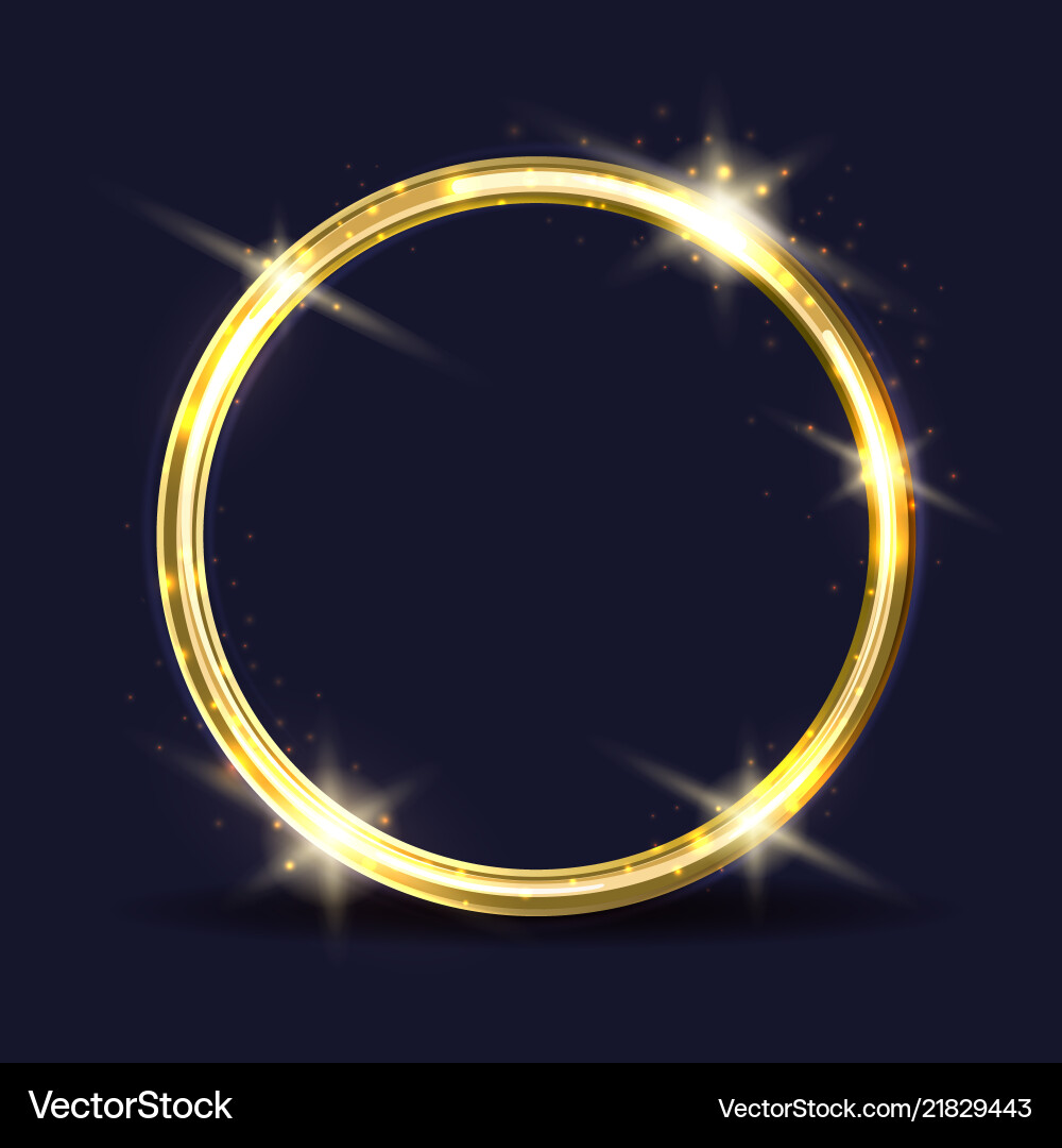 Golden ring icon Royalty Free Vector Image - VectorStock