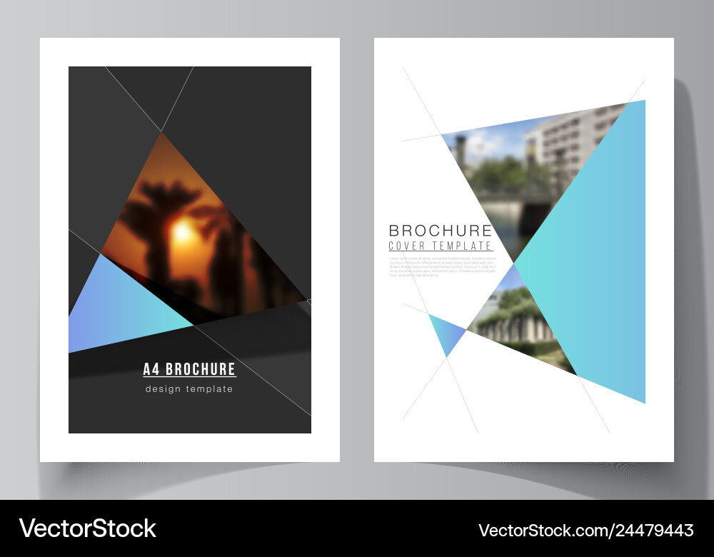 Layout of a4 format modern cover Royalty Free Vector Image