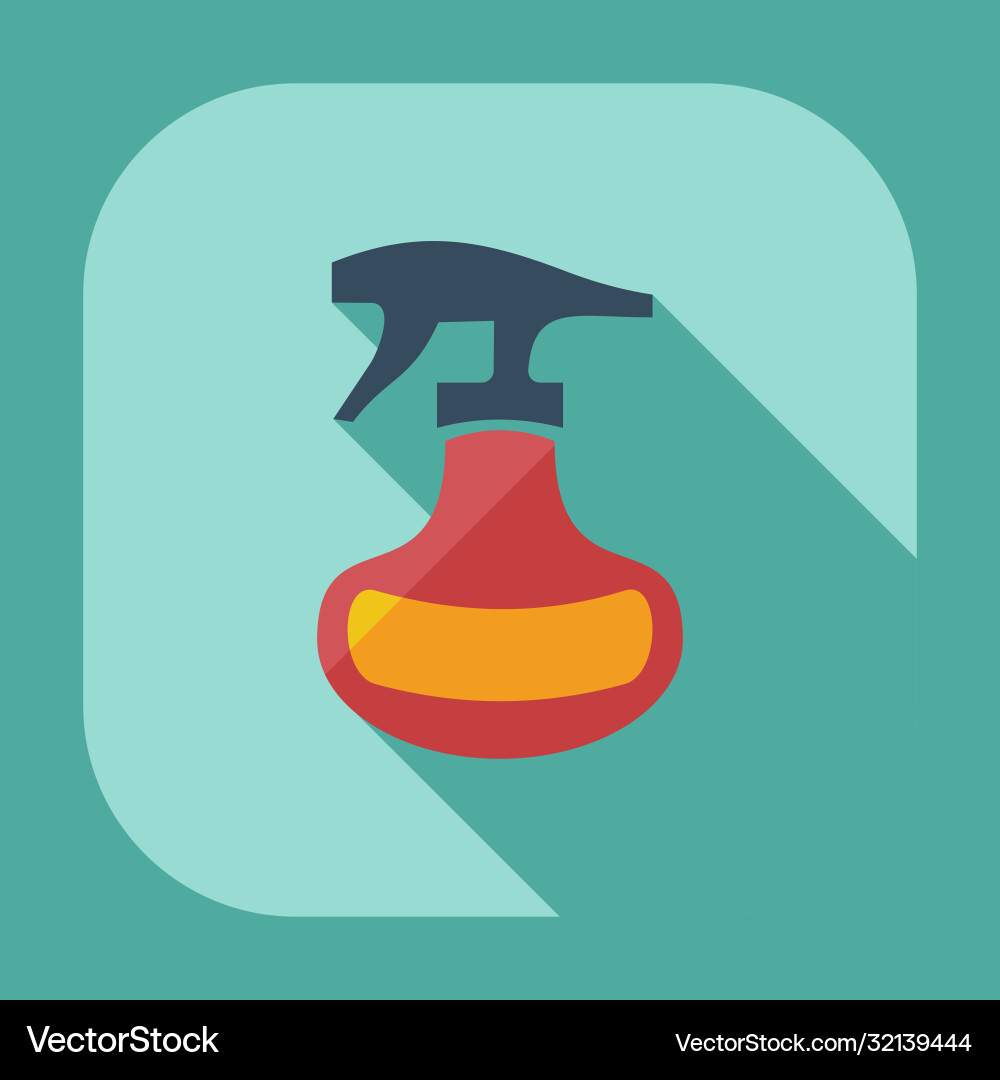 Flat modern design with shadow icons spray Vector Image