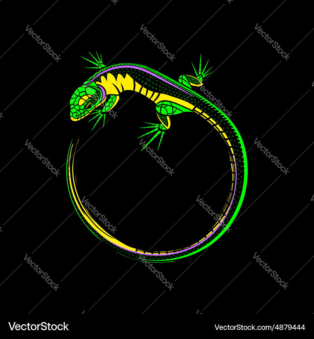 Lizard logo Royalty Free Vector Image - VectorStock
