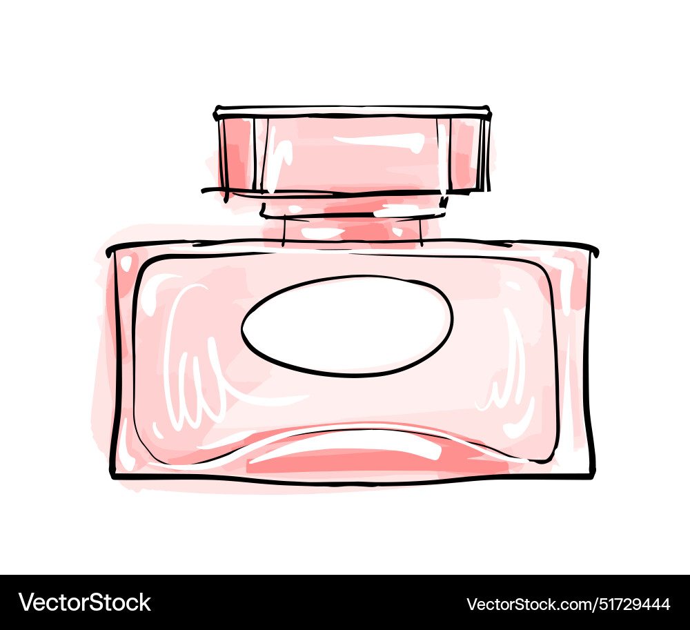 Low angle rectangular women s perfume and cosmetic