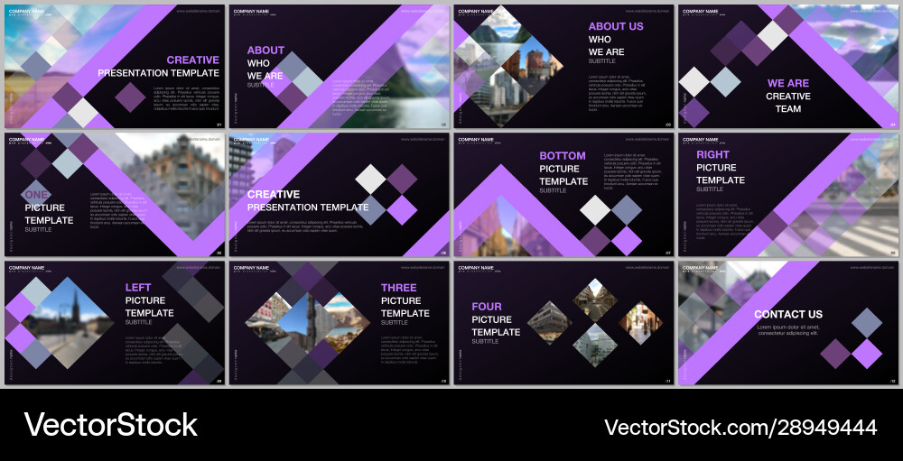 Minimal presentations design portfolio Royalty Free Vector