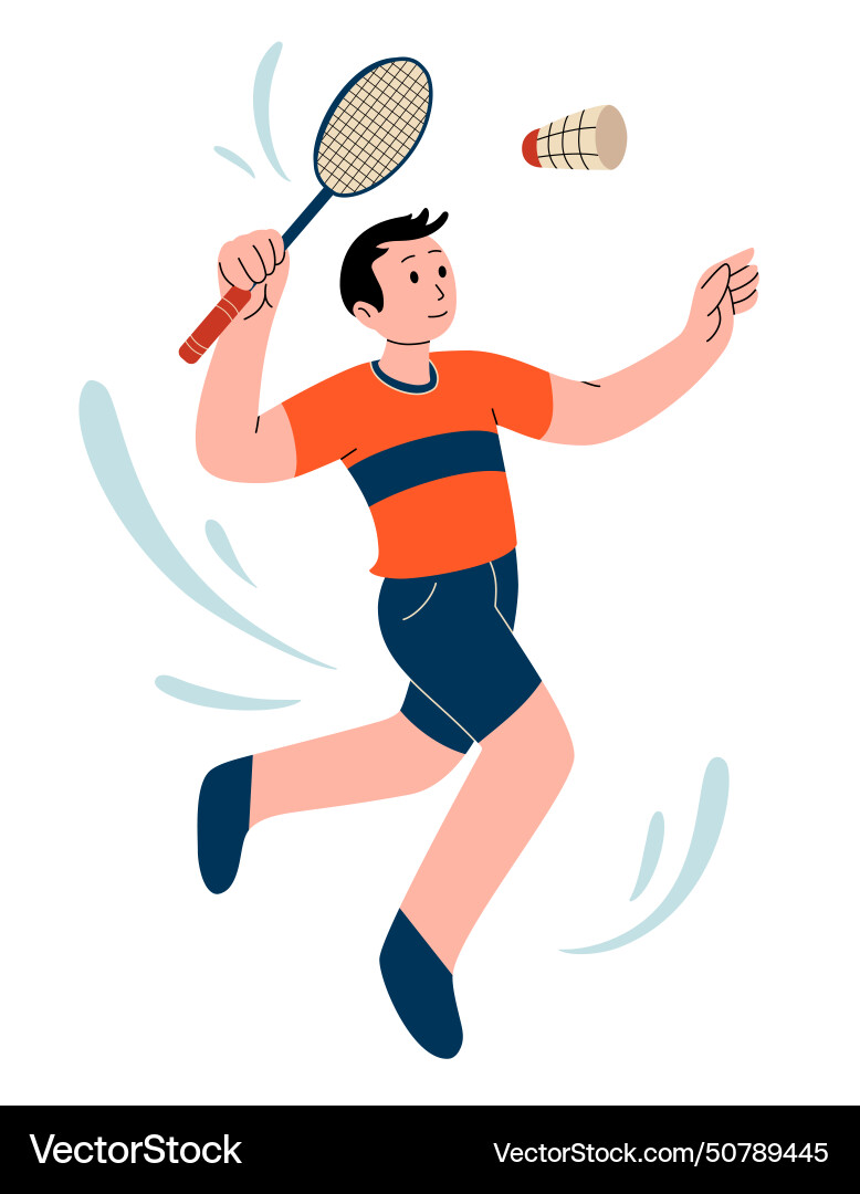 Badminton championship one Royalty Free Vector Image