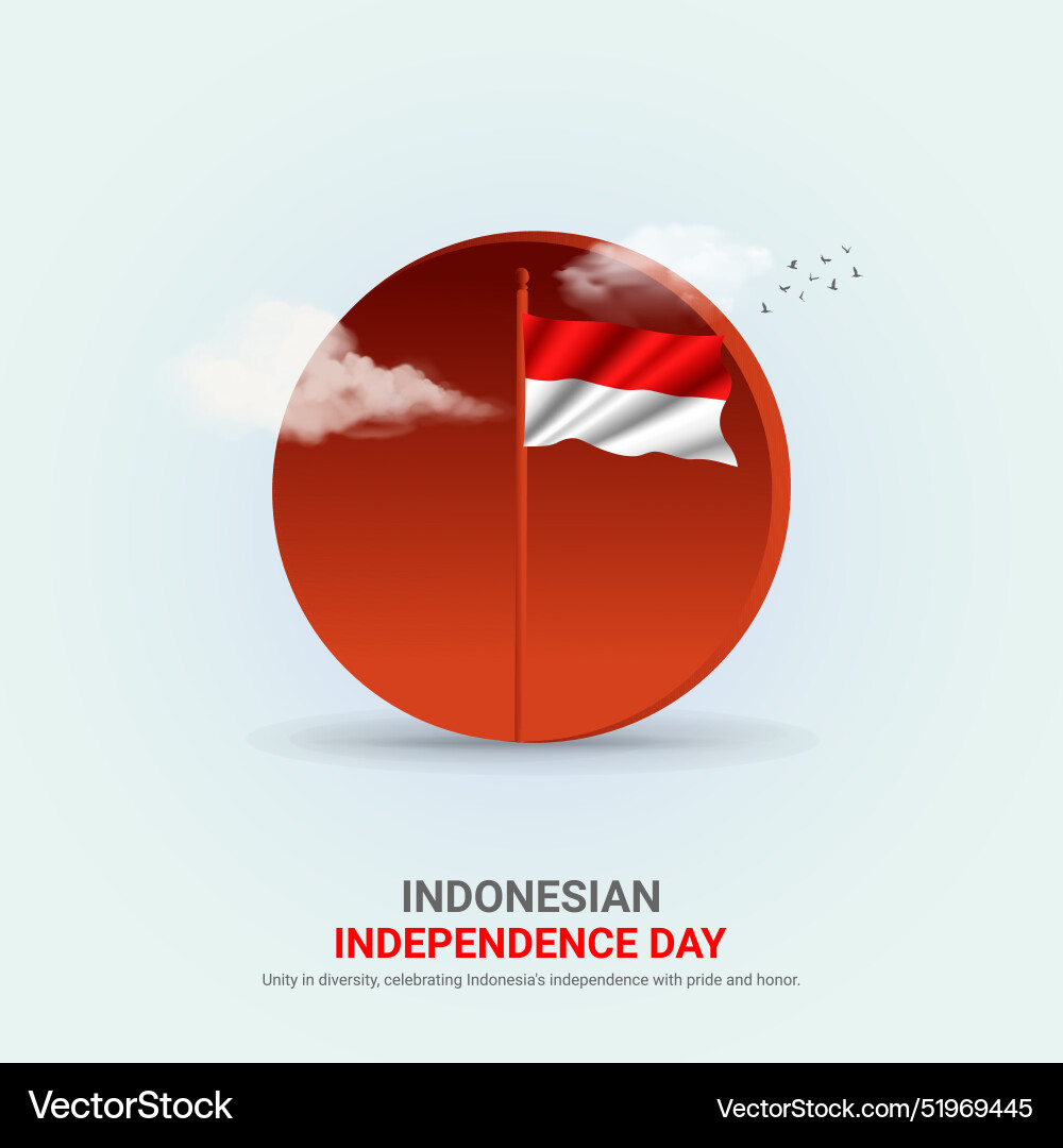 Indonesia independence day Royalty Free Vector Image